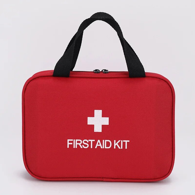Красная портативная аптечка First Aid Kit