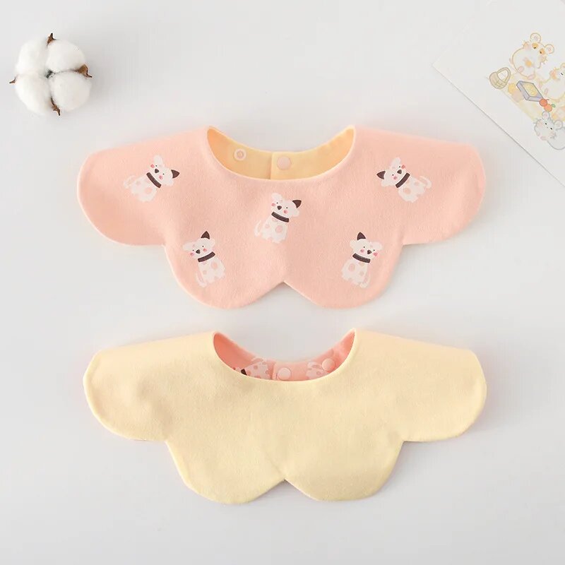 Детские нагрудники Ayaco.Fan хлопковые, розовые с Pink Dog