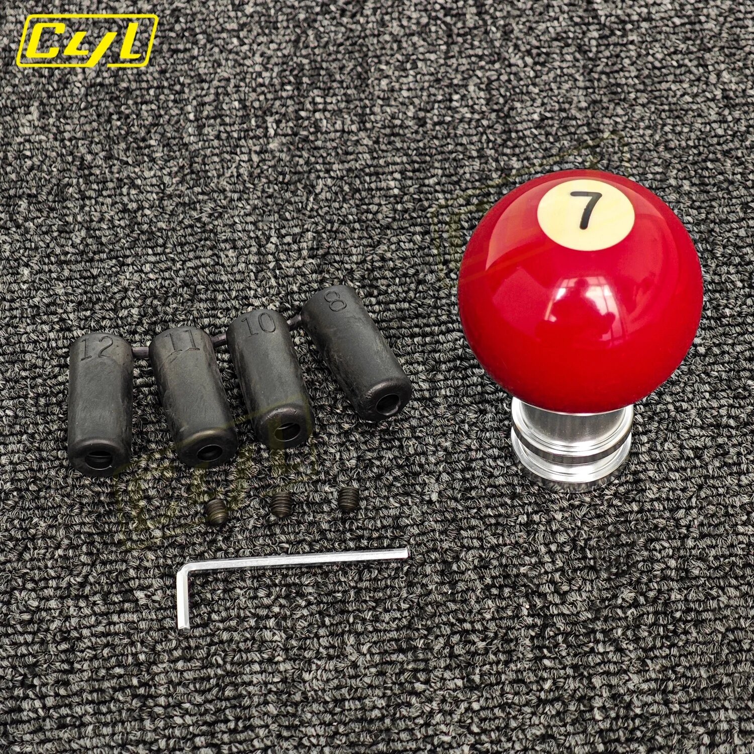 Ручка переключения передач в стиле JDM, круглая, из смолы, универсальная, для тюнинга, спортивная, в форме шара