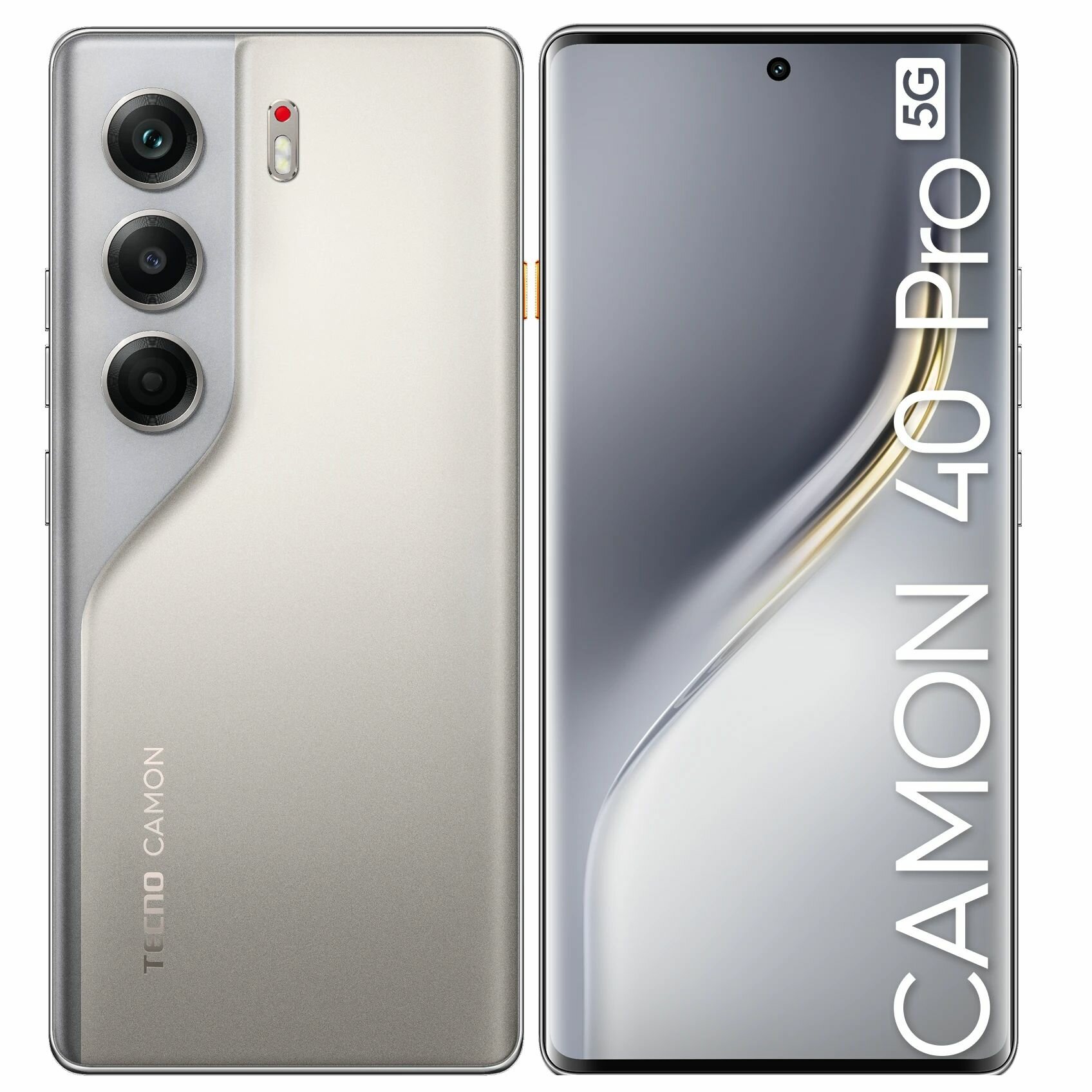 Смартфон Tecno Camon 40 Pro 5G 12/256 ГБ, титан