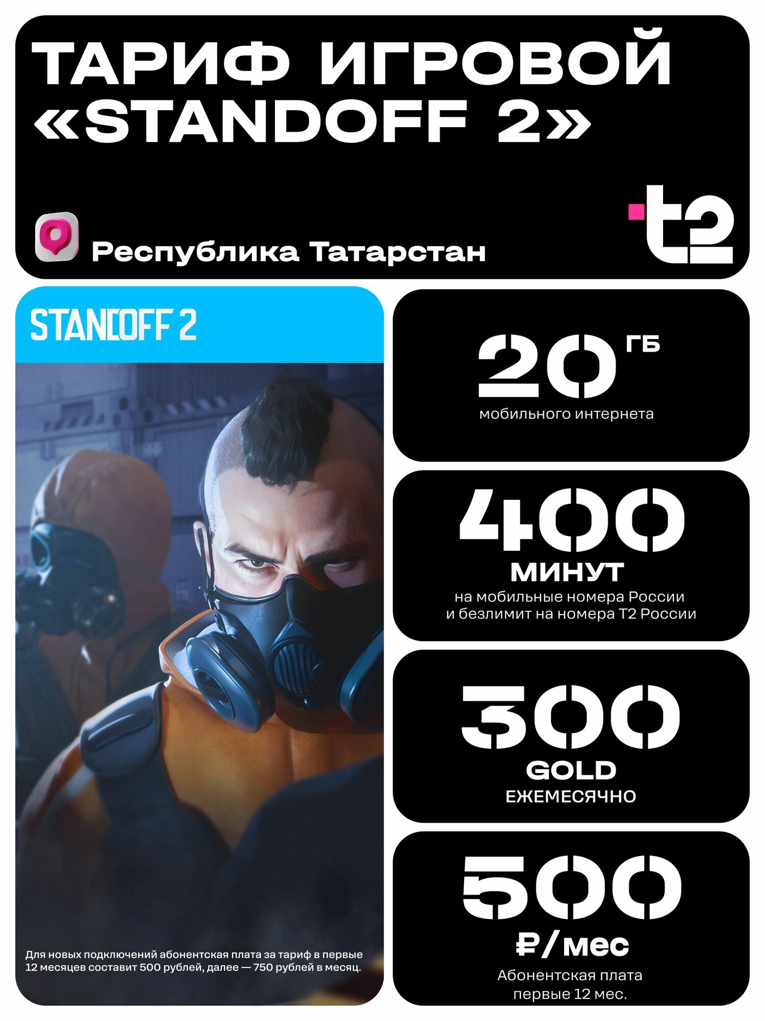 Сим карта Т2 Тариф Standoff2 Казань