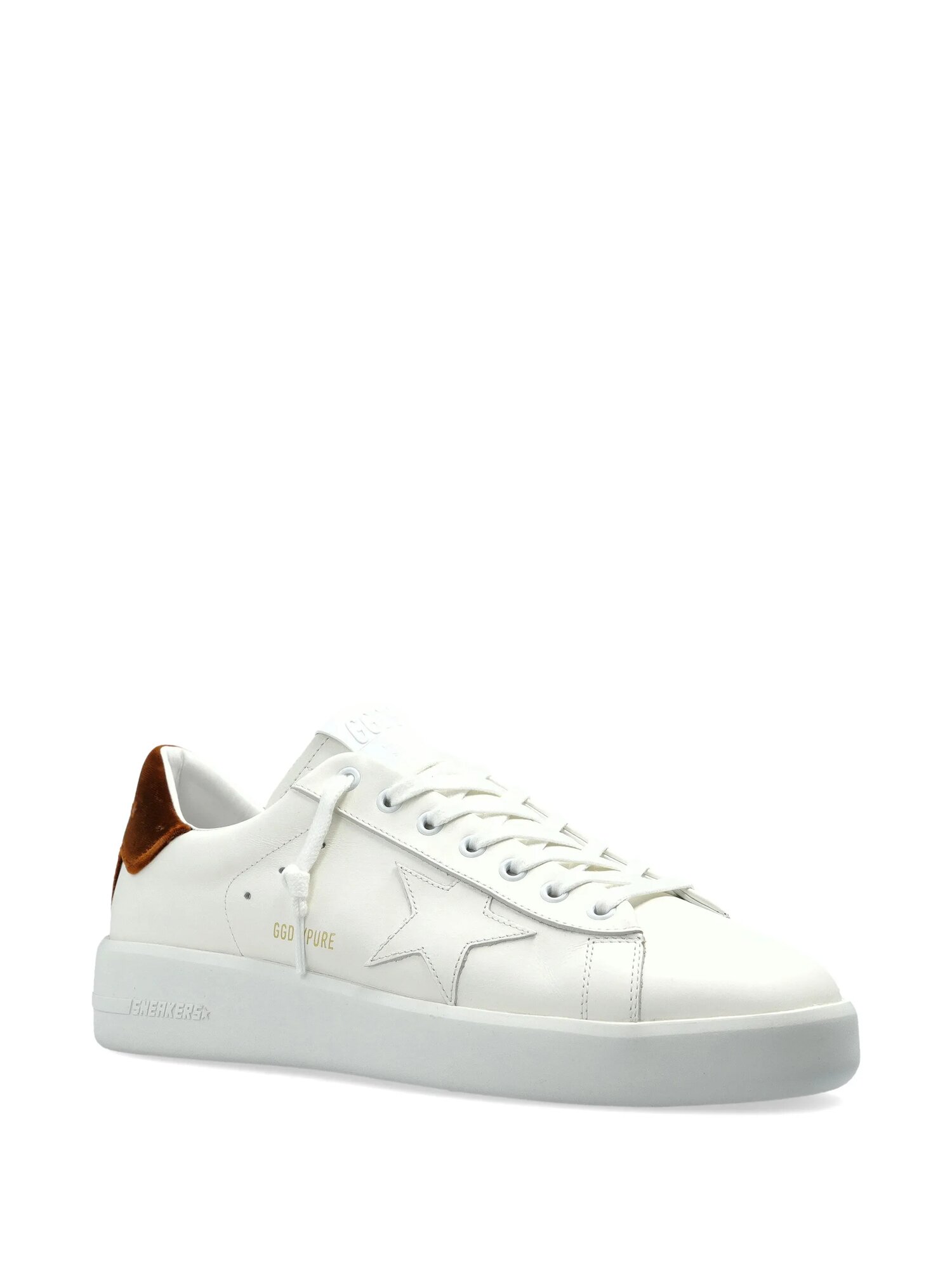 Кроссовки Golden Goose Star appliqué leather sneakers, размер 43, белый — фото 1
