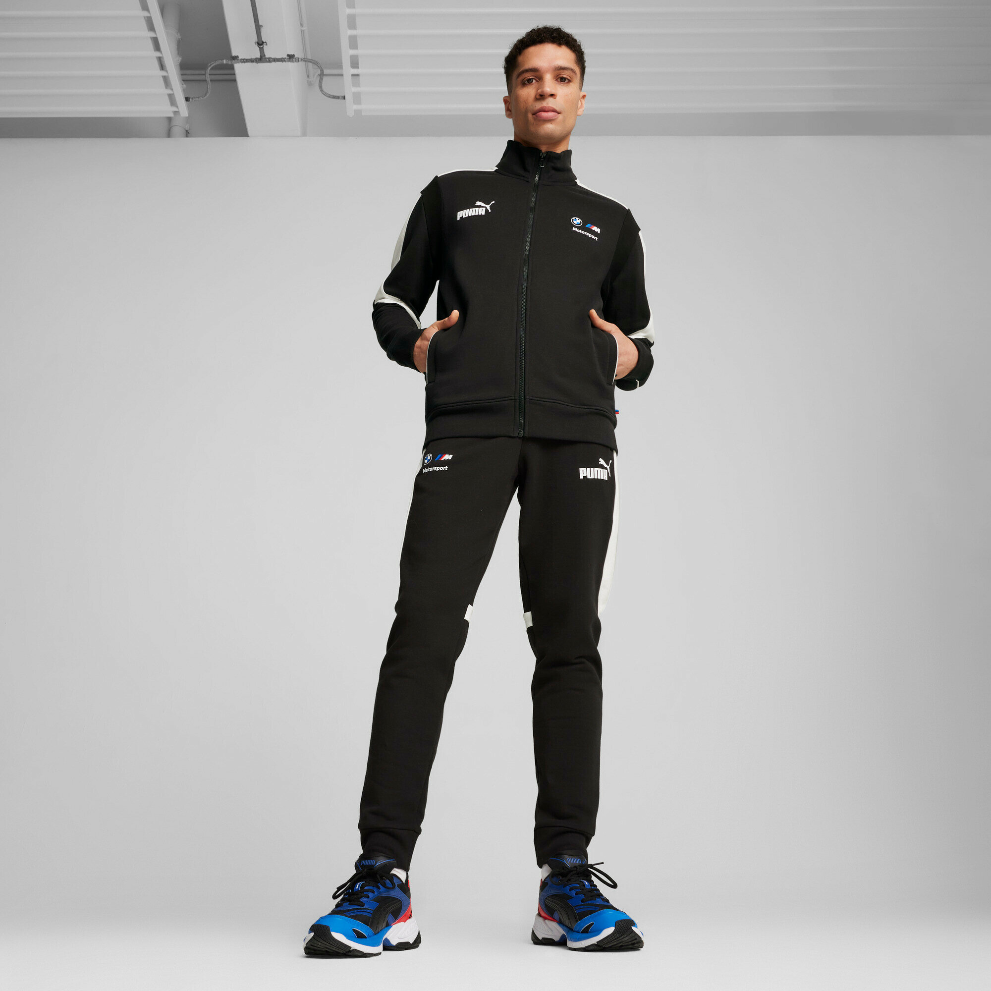 Толстовка PUMA BMW MMS MT7+ SWEAT JACKET, размер 2XL, , чeрный — фото 1
