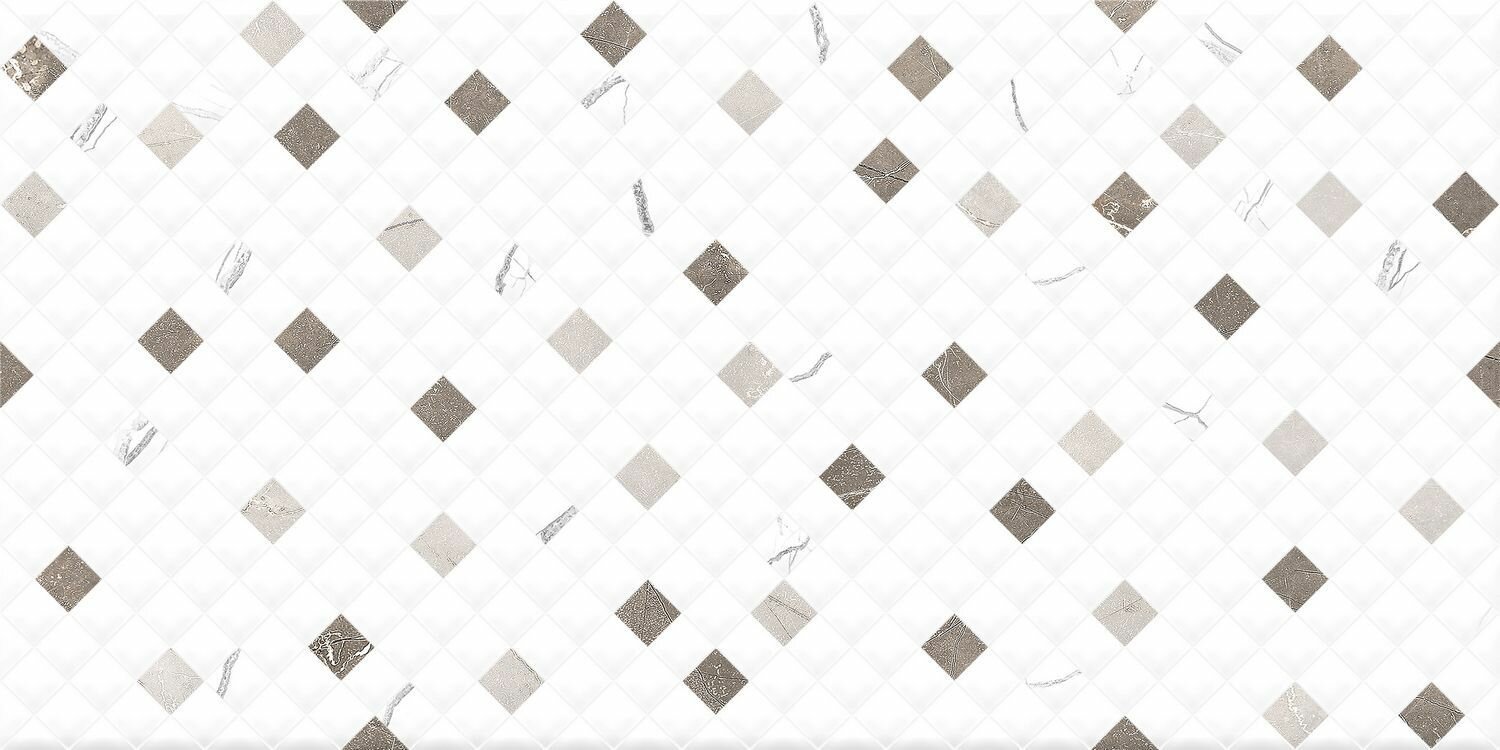 Global Tile Плитка Siluet GT Бел глянц 25x50 8 мм арт. GT125VG (цена за 1.375 м2)
