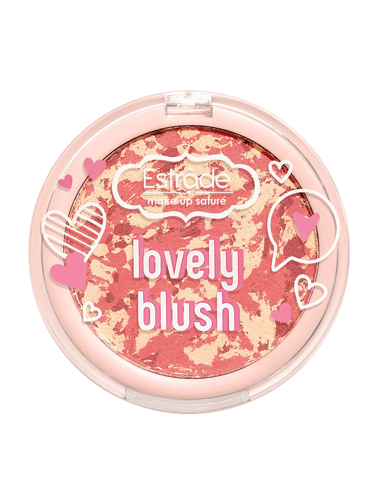 Румяна для лица Estrade Lovely Blush, тон: 203 розовый, 5г