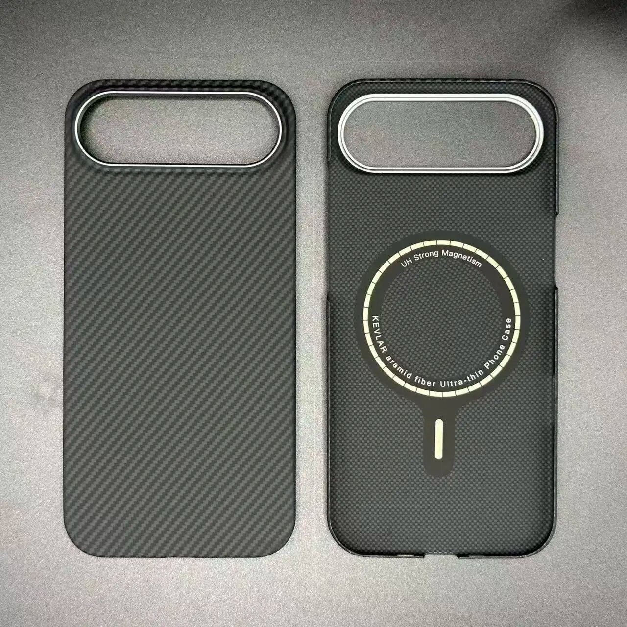Черный чехол для iPhone Air 17 Air из арамидного волокна MagSafe