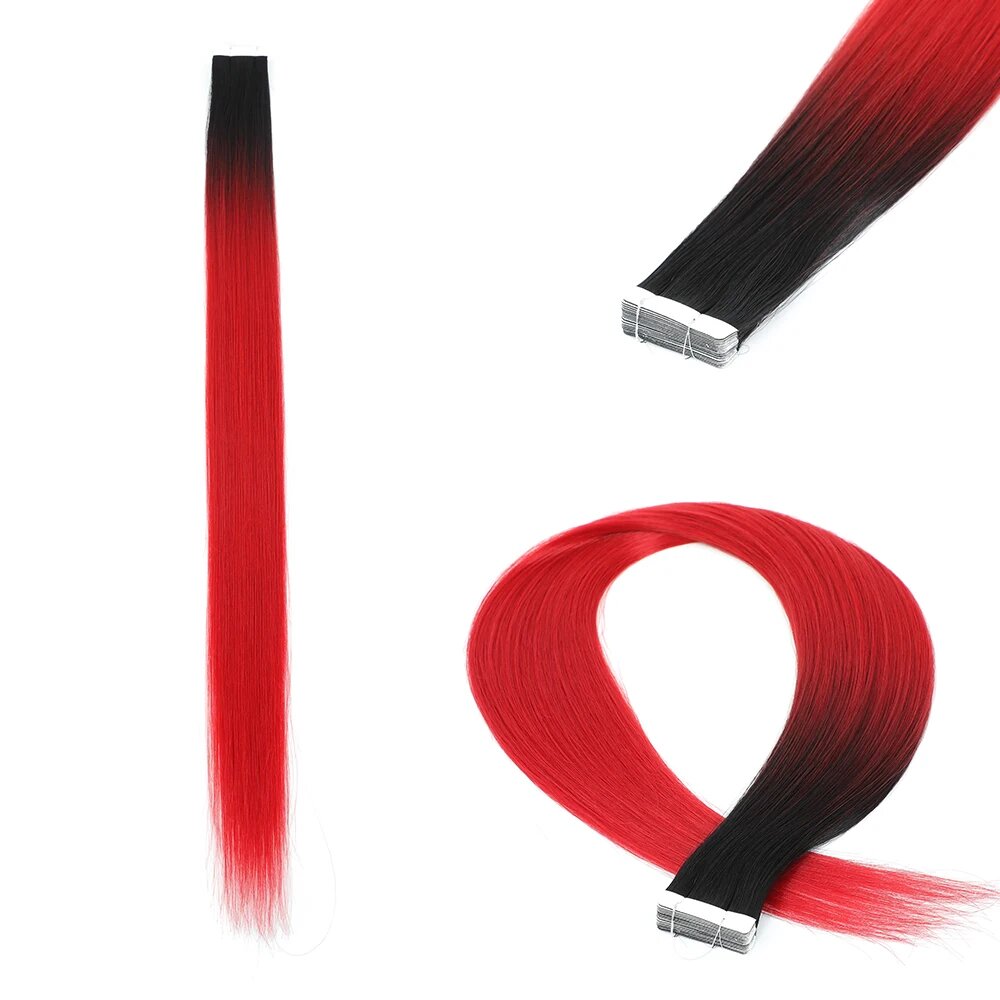 Пряди для наращивания TT1B-RED, 26 дюймов, 3 шт