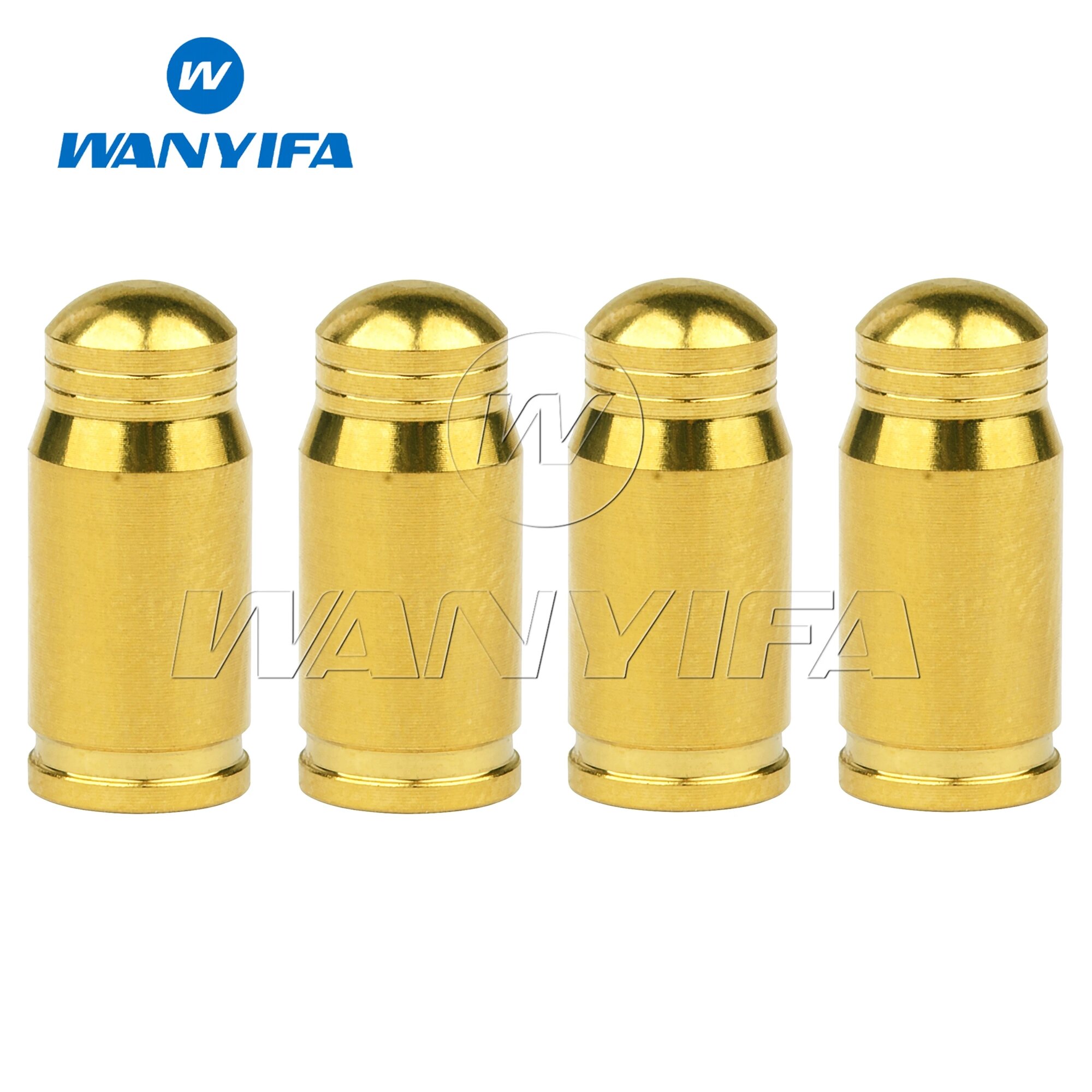 Wanyifa колпачки клапанов для велосипеда, Gold, 4 шт.