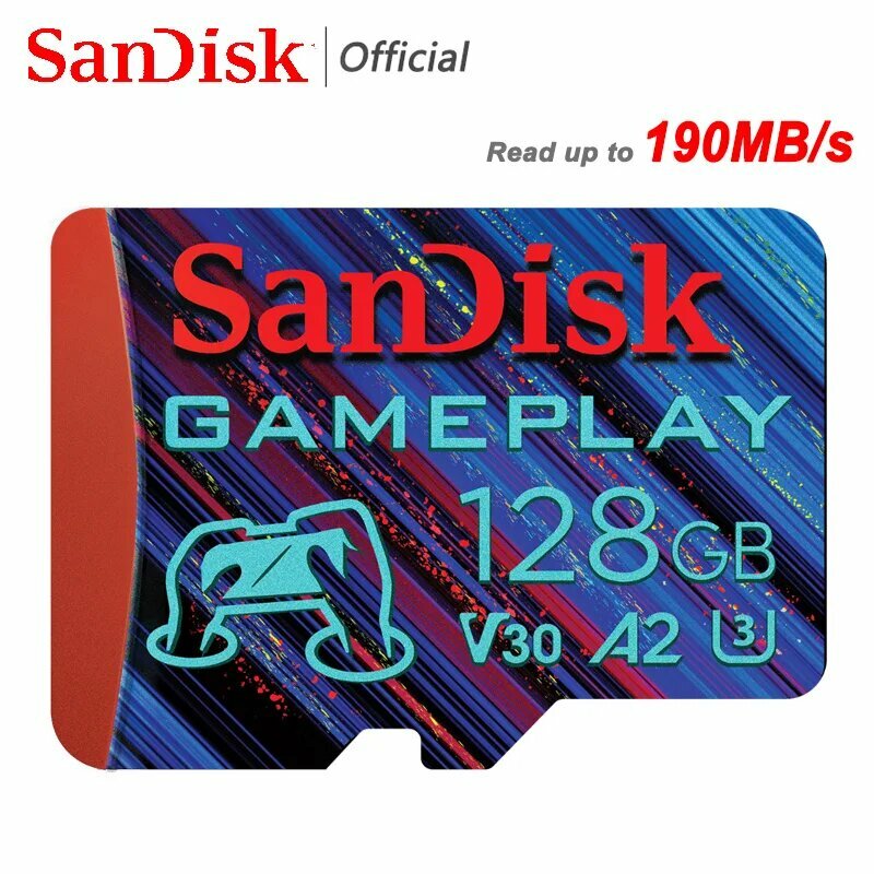 SanDisk GAMEPLAY карта памяти microSD 128G/256G/512G/1Tb Game 128Gb