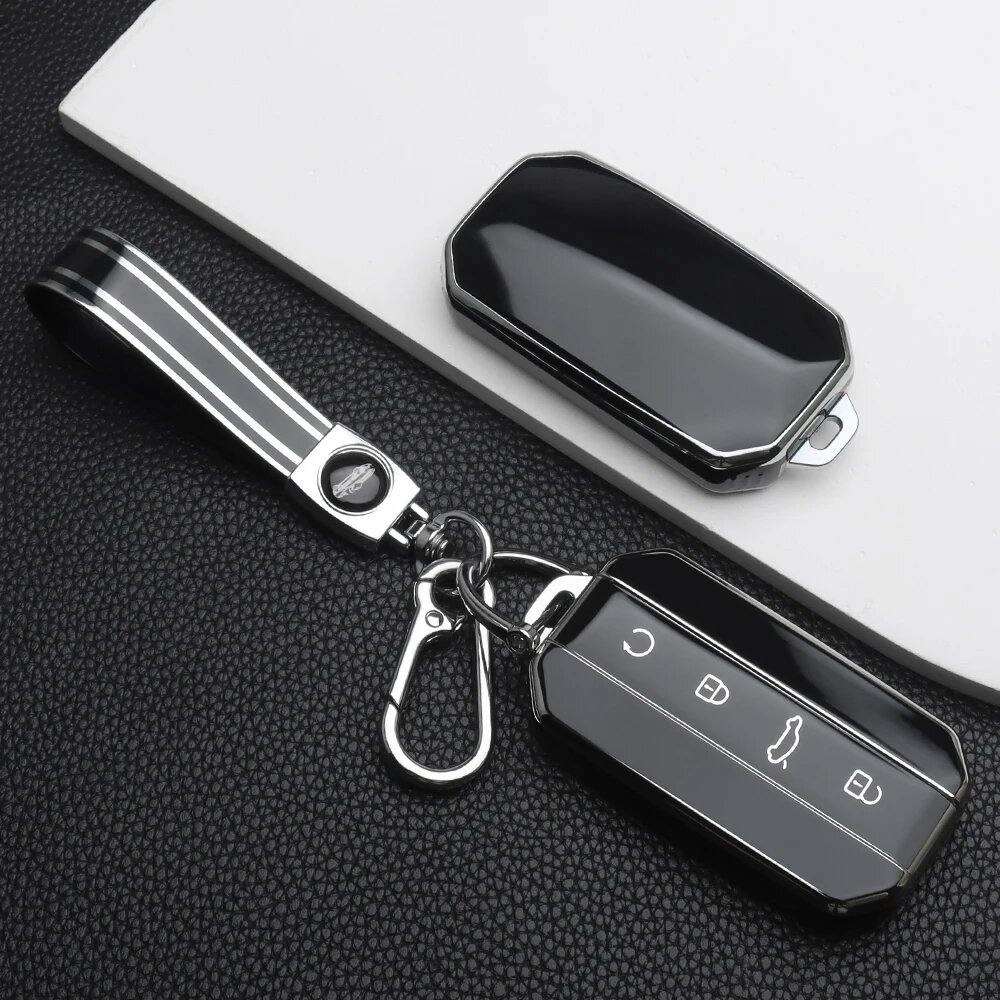 Защитный Чехол Для Ключей Из ТПУ Для Chery Jaecoo J5 J7 7 5 EV - Модный Аксессуар Для YB Black Chain