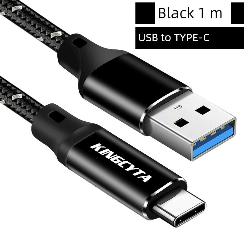 Черный кабель 1 м USB 3.0 в Type-C для CarPlay iPhone 15-17, быстрая зарядка совместимость