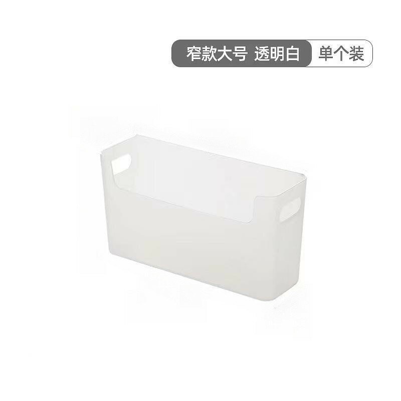 Большой прозрачный пластиковый органайзер для ванной комнаты 25x8,5x12,5 см для кухни, косметики и бытовых вещей