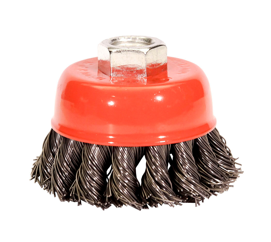 Щетка для УШМ VMX М14/65мм чашечная сталь витая VM511721