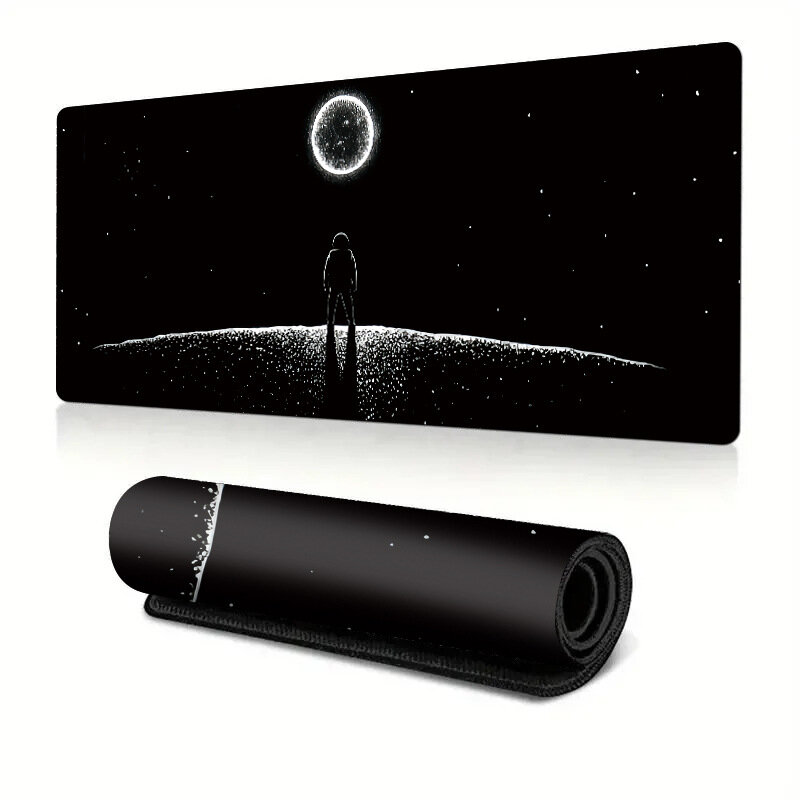 Коврик для стола и клавиатуры игрового типа с аниме тематикой анти скользящий увеличенный размер на основе резины