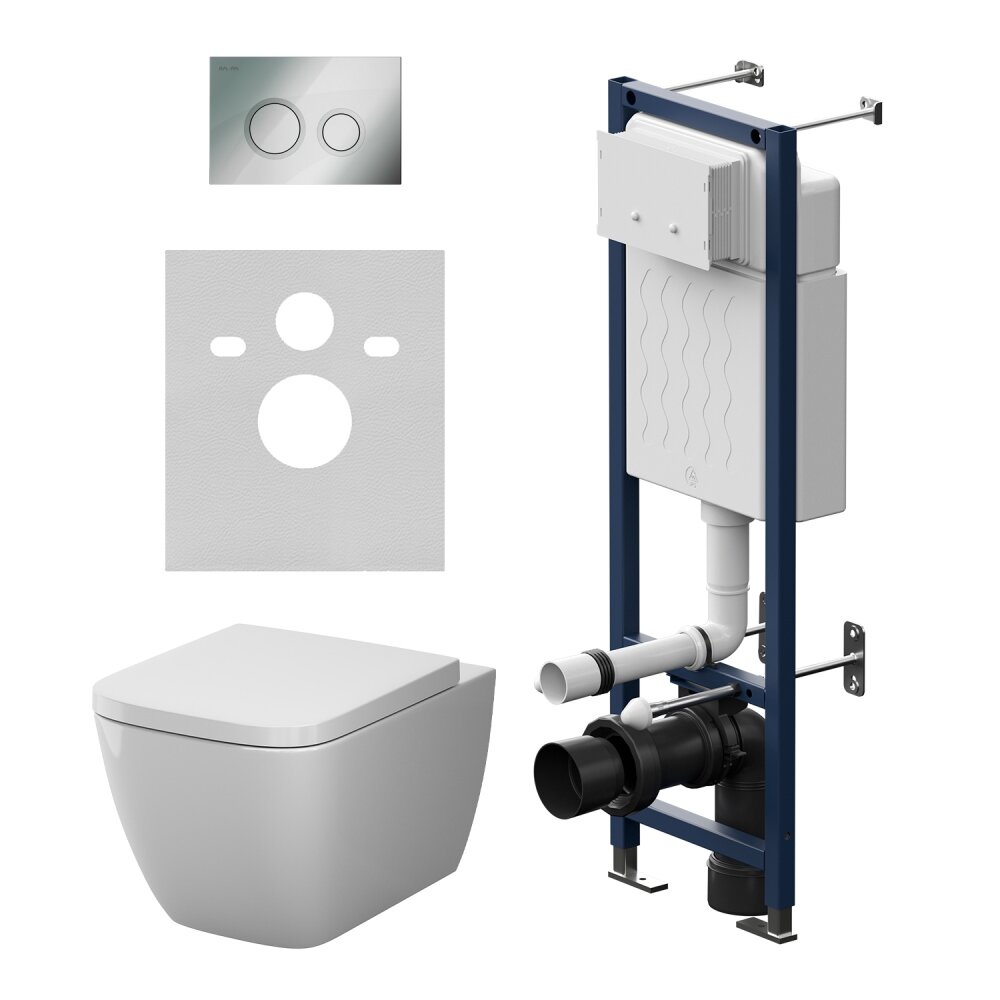 Унитаз с инсталляцией Am.Pm Aquaspin IS110151.901901