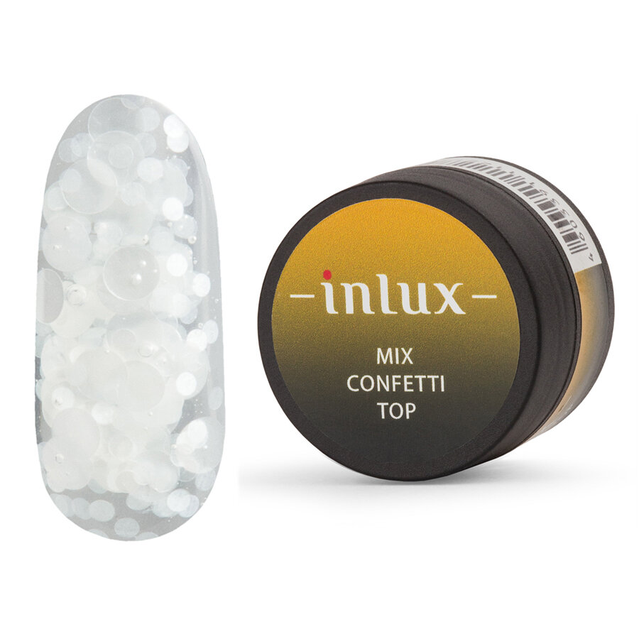 INLUX, Топ для гель-лака MIX CONFETTI, 11 гр