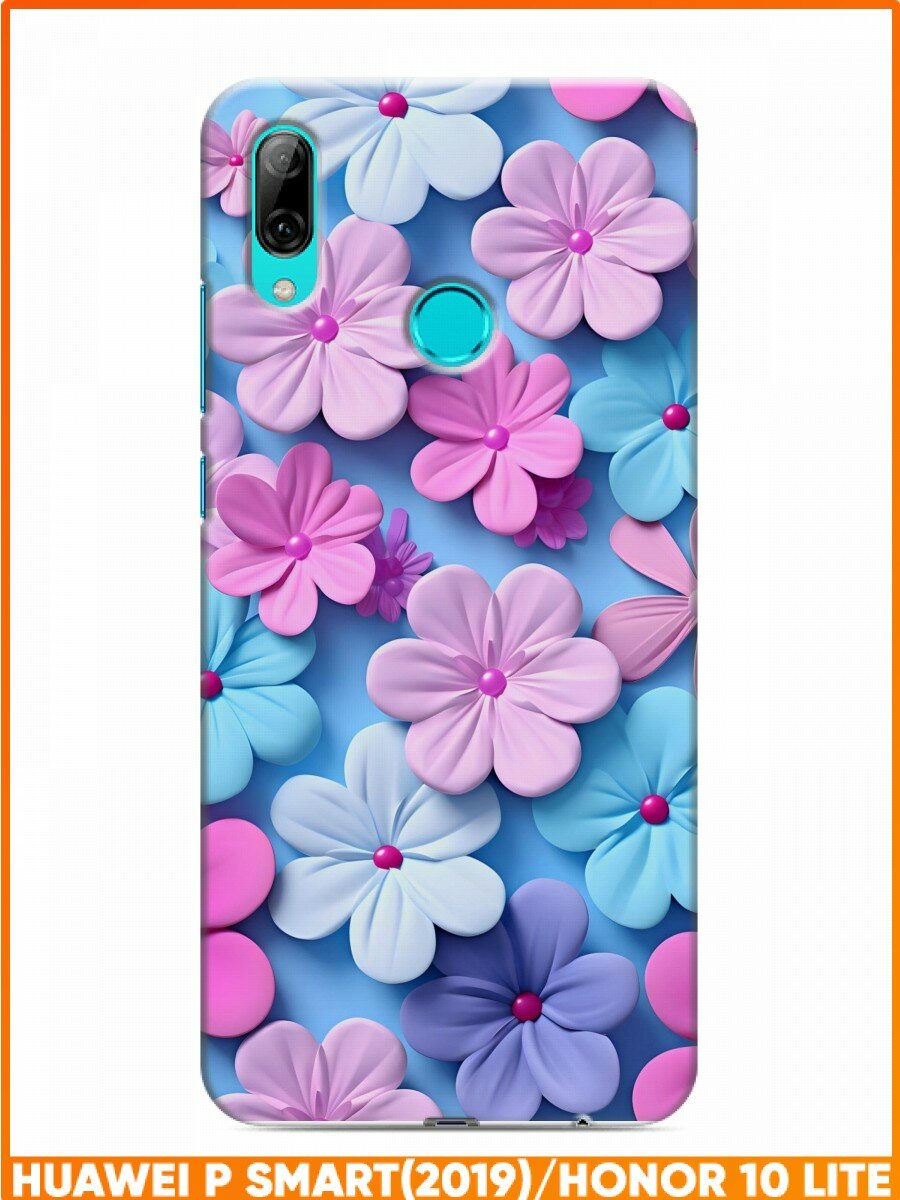 Чехол для Huawei P Smart (2019) с принтом для женщин с цветочками (Хуавей П Смарт 2019)