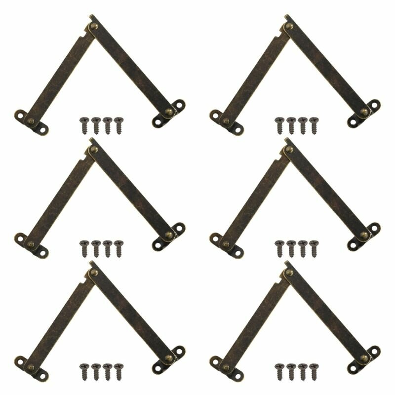 (6 шт) Маленькая петля-ограничитель для крышки шкатулки, большой размер