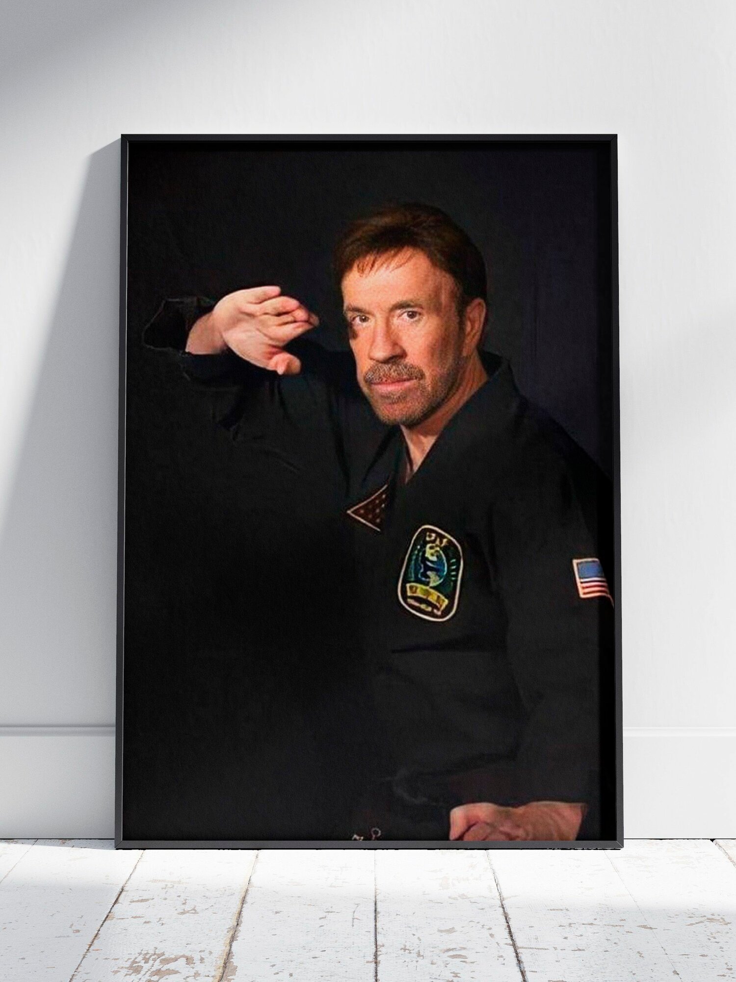 Плакат на стену для интерьера Чак Норрис (Chuck Norris 12) - Постер по актеру фильма, кино, сериала формата A4 (21x30 см)