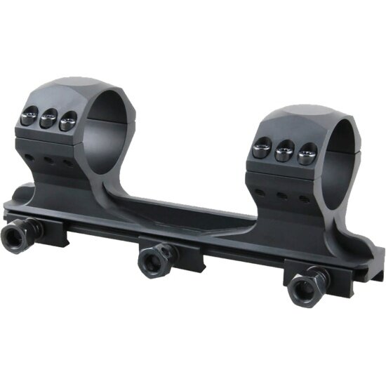 Кронштейн Vector Optics X-Accu 1.6" High Profile 34мм на Picatinny, база 154мм, высокий (h=23мм), 6 винтов, черный, 265г