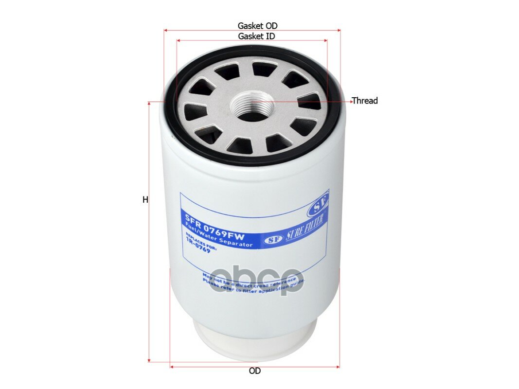 Фильтр топливный SURE FILTER арт. SFR0769FW