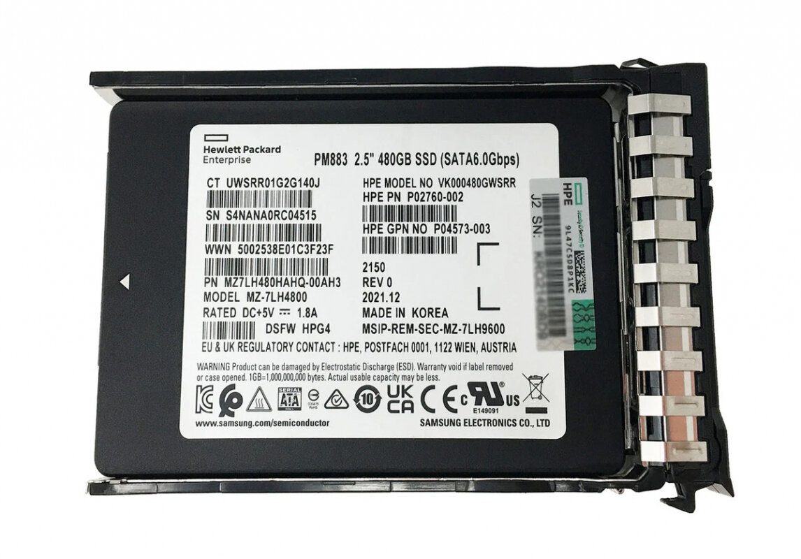 Жесткий диск HP P44011-B21 480Gb SATAIII 2,5" SSD