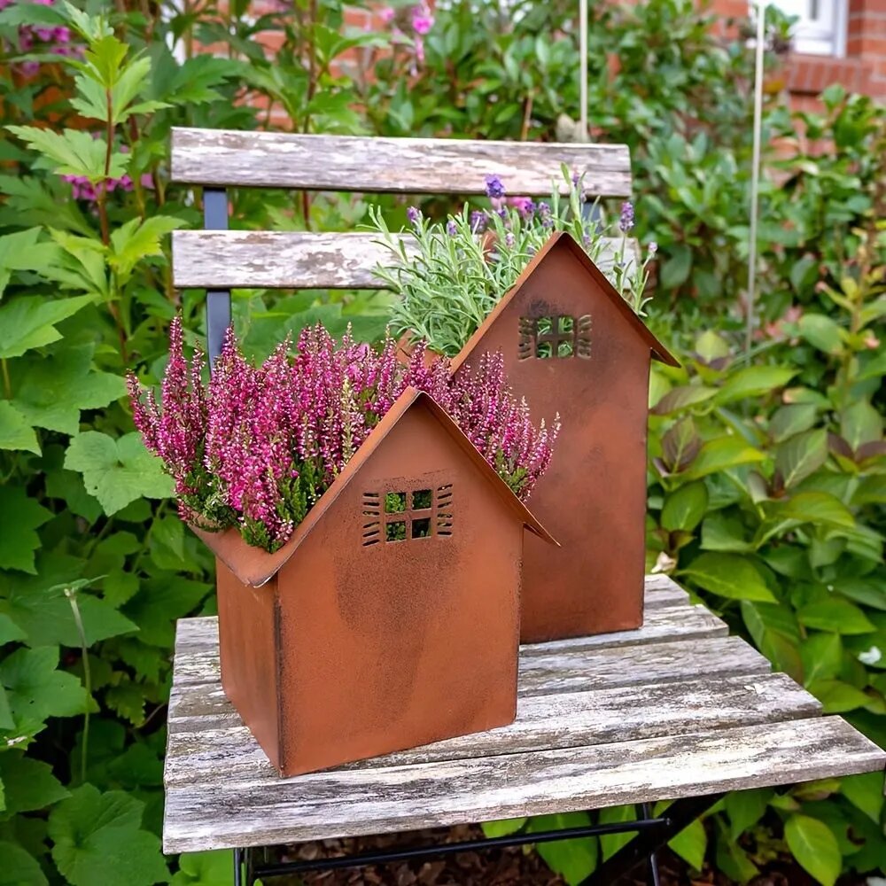 IronBloom Вазон 1.5 л, 20 см, 1 шт, цвет коричневый