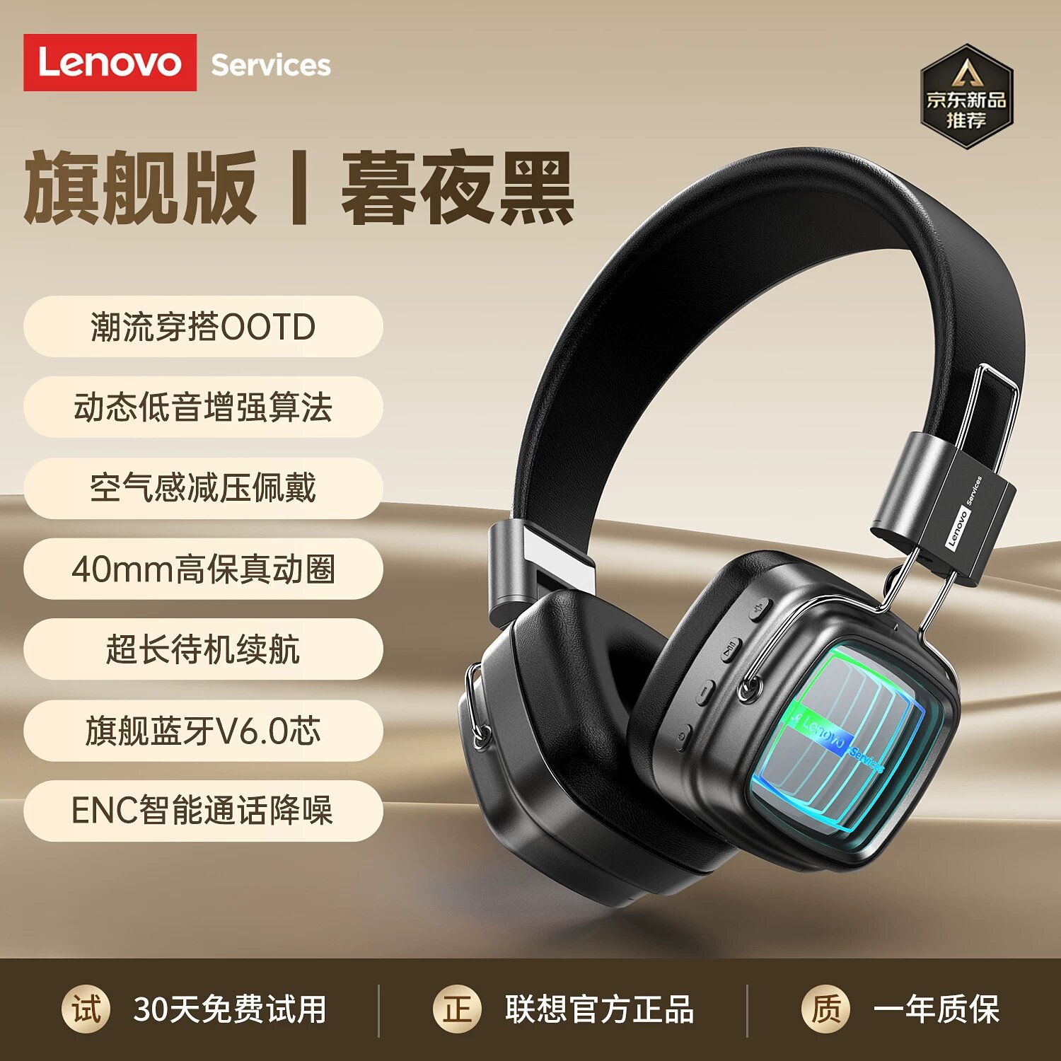 Lenovo LS117 Беспроводная гарнитура с шумоподавлением ENC Bluetooth 6.0 Долгий срок службы батареи для игр спорта бега