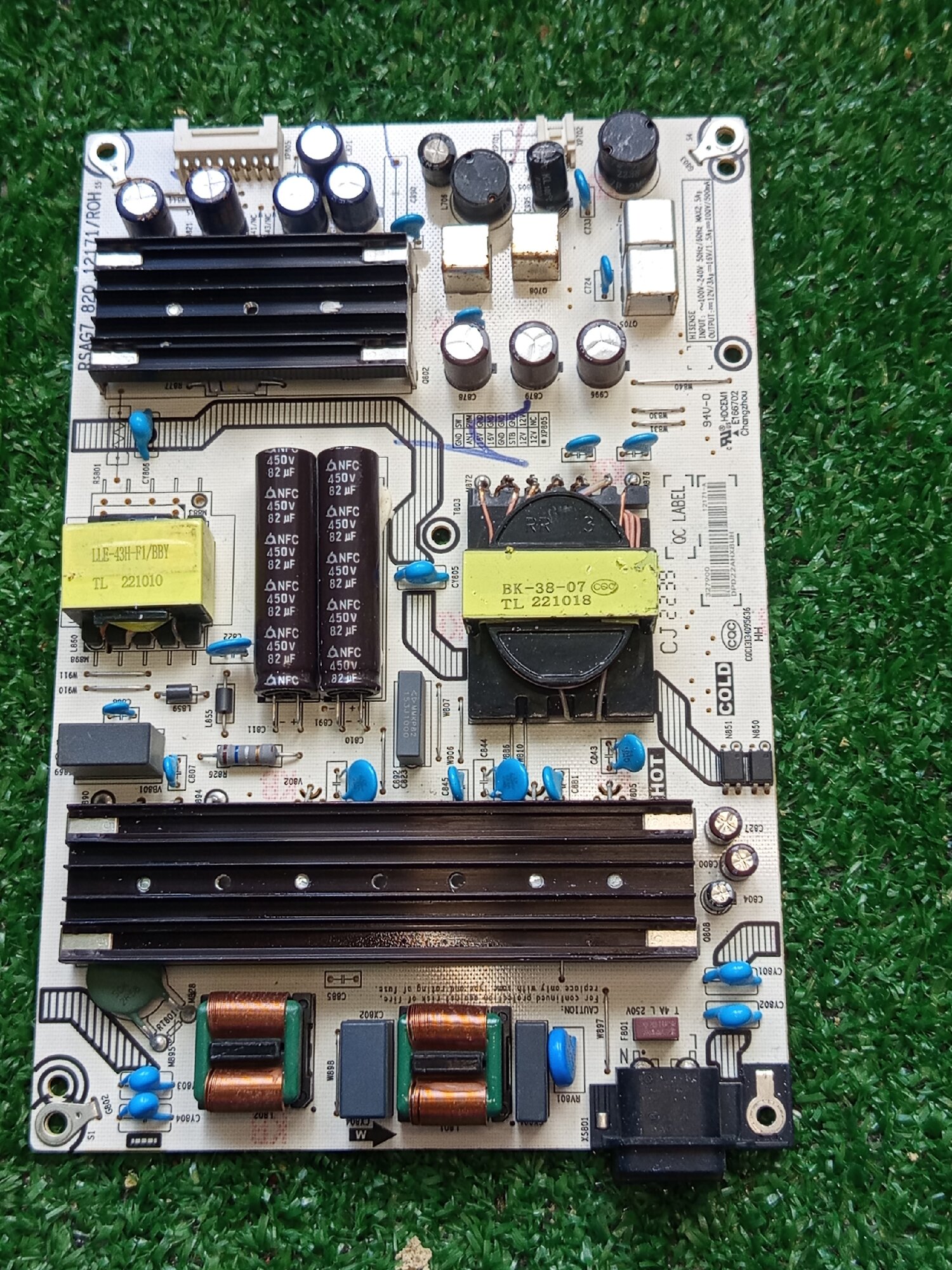 Силовая плата RSAG7.820.12171/ROH для телевизора Hisense 65A6BG