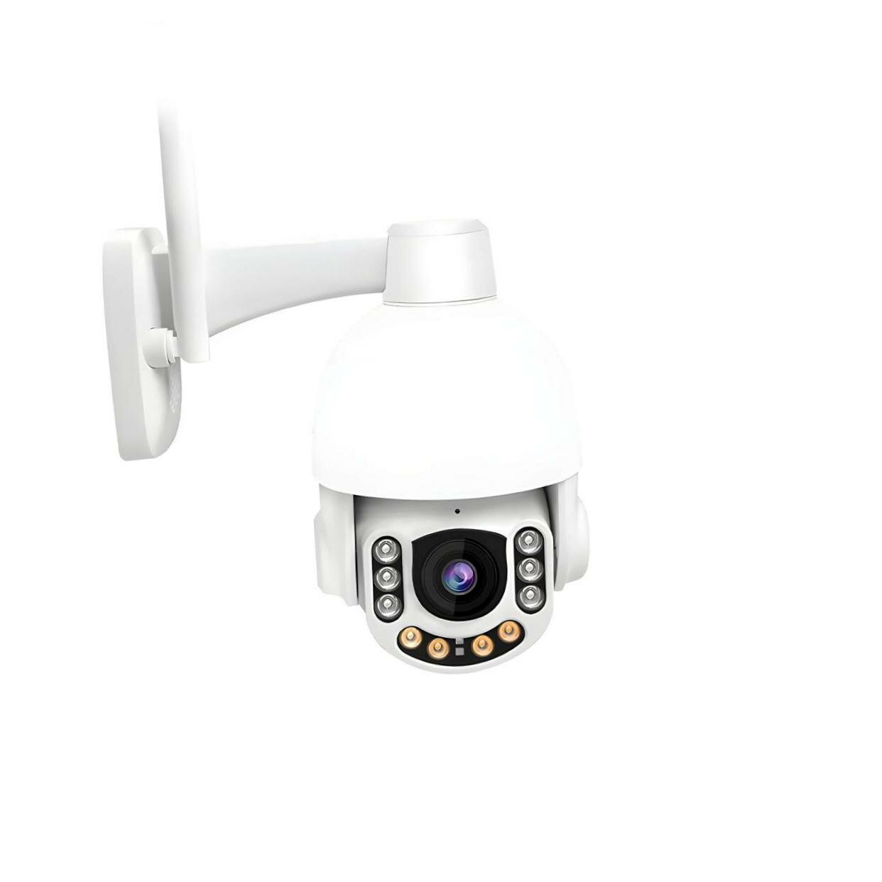 Беспроводная уличная охранная 4G-sim купольная 3MP IP-камера HD com Мод: K65-5X-3MP-4G (Q23496CG6) с 5Х ZOOM, с записью на SD карту по датчику движен
