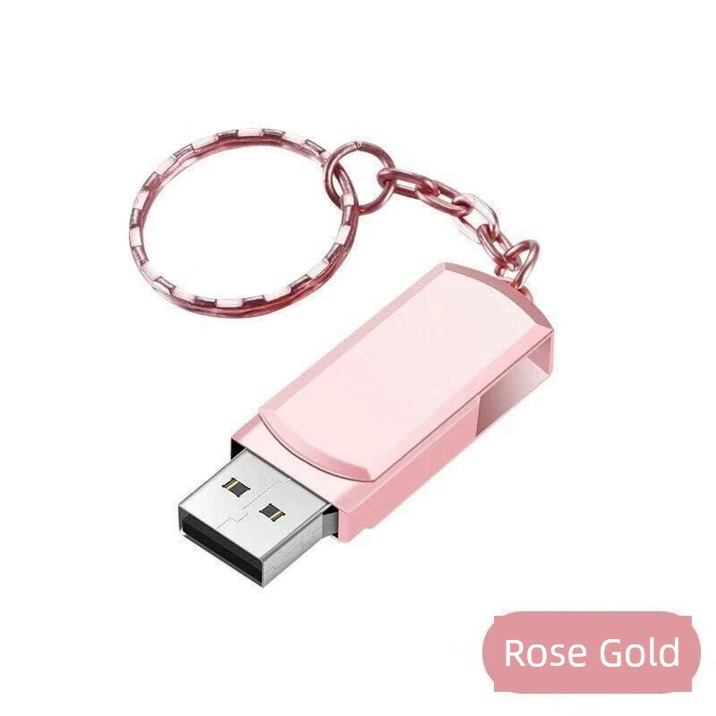 128 ГБ высокоскоростной USB-накопитель в розовом золоте, лучший для мультимедийного контента