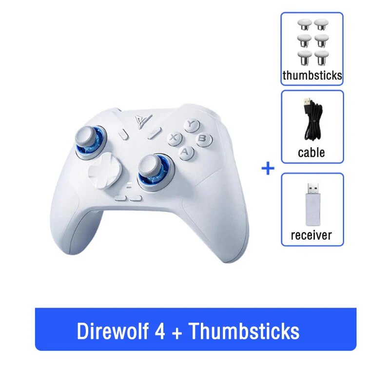 Геймпад Flydigi Direwolf 4 + Thumbsticks, белый