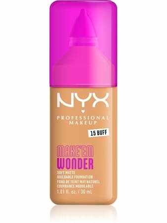 Тональный крем NYX Professional Makeup Make Em Wonder, оттенок 15 Buff, 30 мл