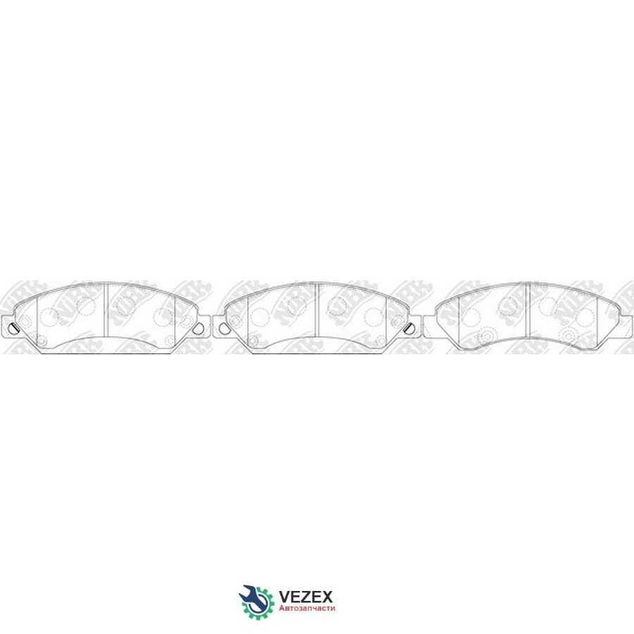 NIBK PN0400 Колодки тормозные дисковые CHEVROLET TAHOE 2007-2013 PN0400