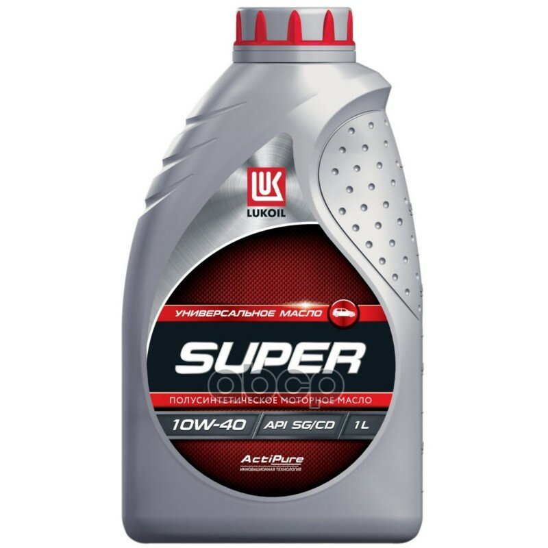 LUKOIL 10W-40 супер, API SG/CD, 1л, (полусинт. мотор. масло)