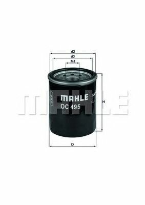 Масляный фильтр KNECHT/MAHLE OC 495