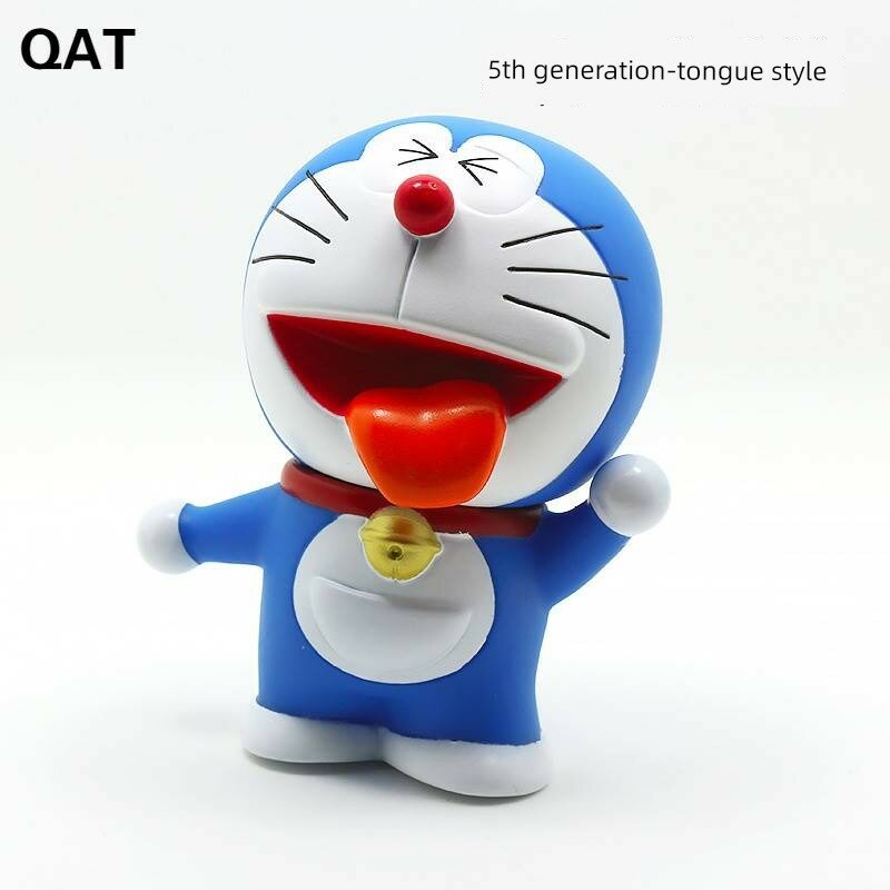 Фигурка куклы Doraemon Jingle Cat Doraemon Blue Fat Man, кукла, игрушка, слепая коробка, модель автомобиля, орнамент
