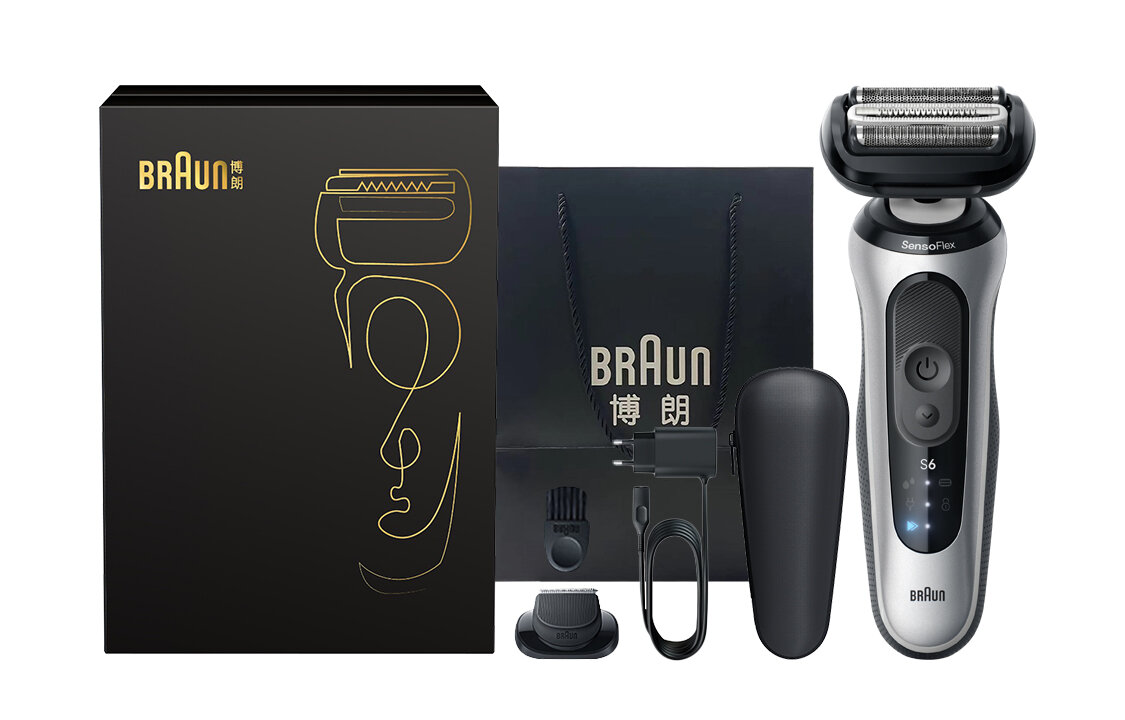 Электробритва мужская BRAUN 6 Series Pro 1200s Foil Razors, 6 Series Pro 1200s Silver Classic Box