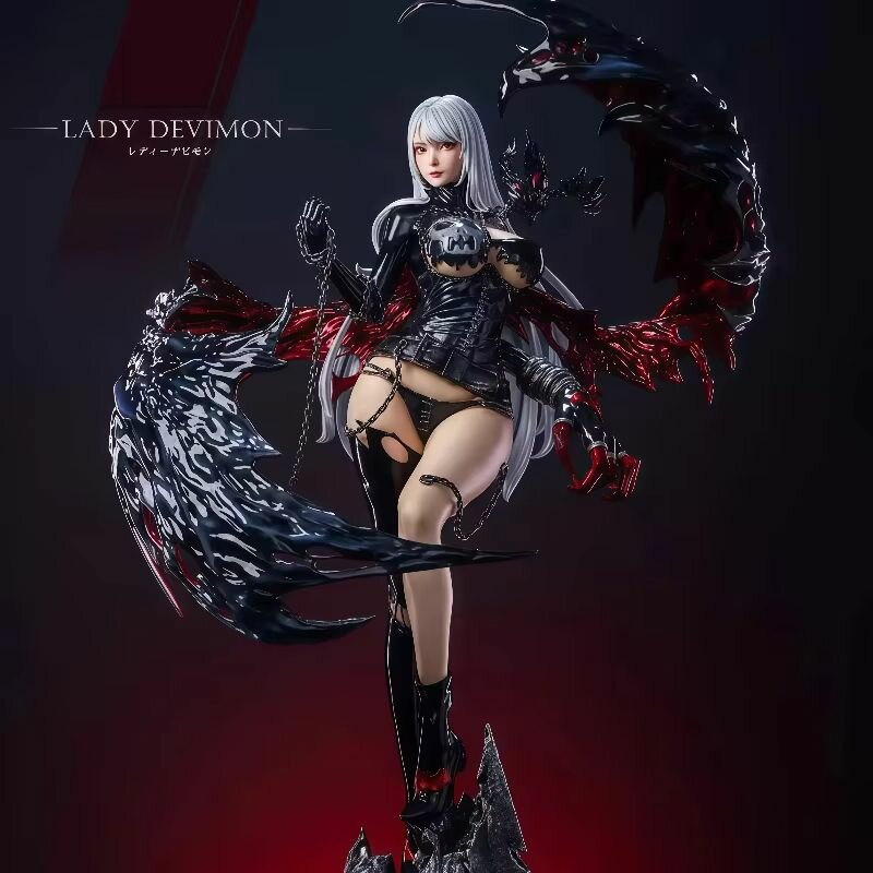 Фигурка аниме Lady Devimon Digimon фигурки ; коллекционная статуэтка для рабочего стола, украшение для стола, 1 шт. (Высота 48 см)