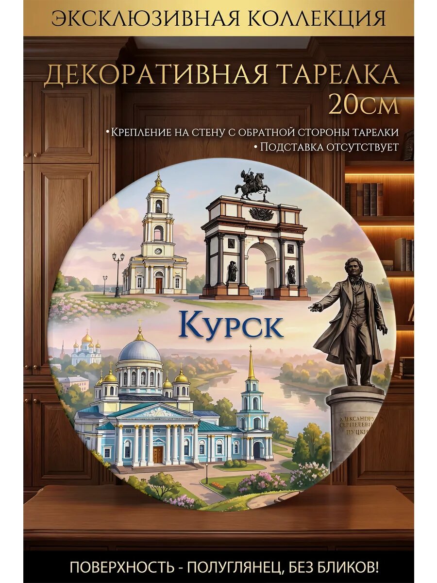 Декоративная тарелка Курск