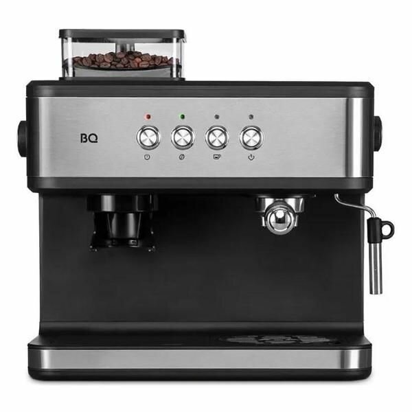Кофемашина рожкового типа BQ CM1003, стальной/черный