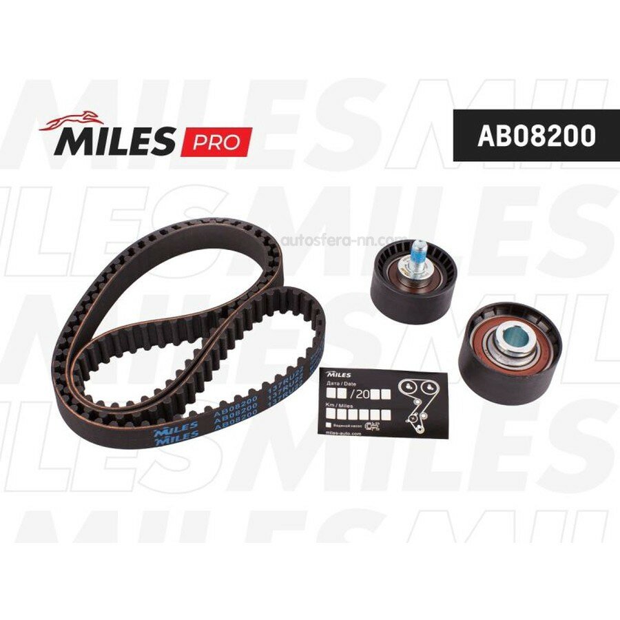 MILES AB08200 Комплект ремня ГРМ LADA PRIORA/KALINA 1.4/1.6 16V PRO
