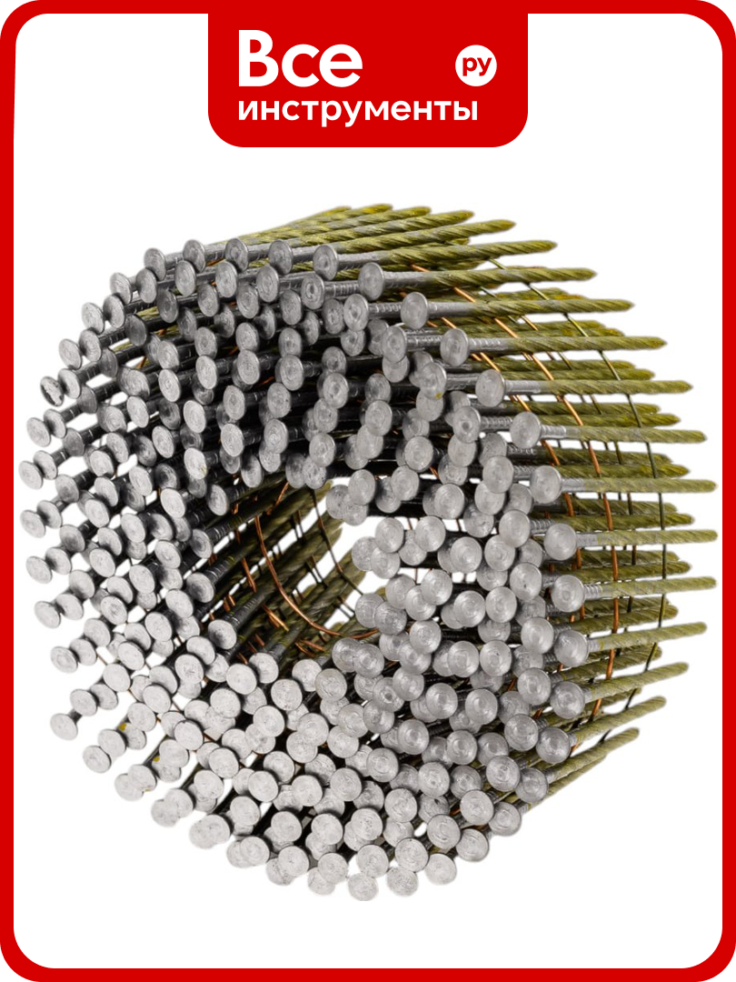 Барабанный, ForEst, гвоздь с винтовой накаткой ForEst CNW 28/60 BKSCH 6000 шт. BL011534, деревянных