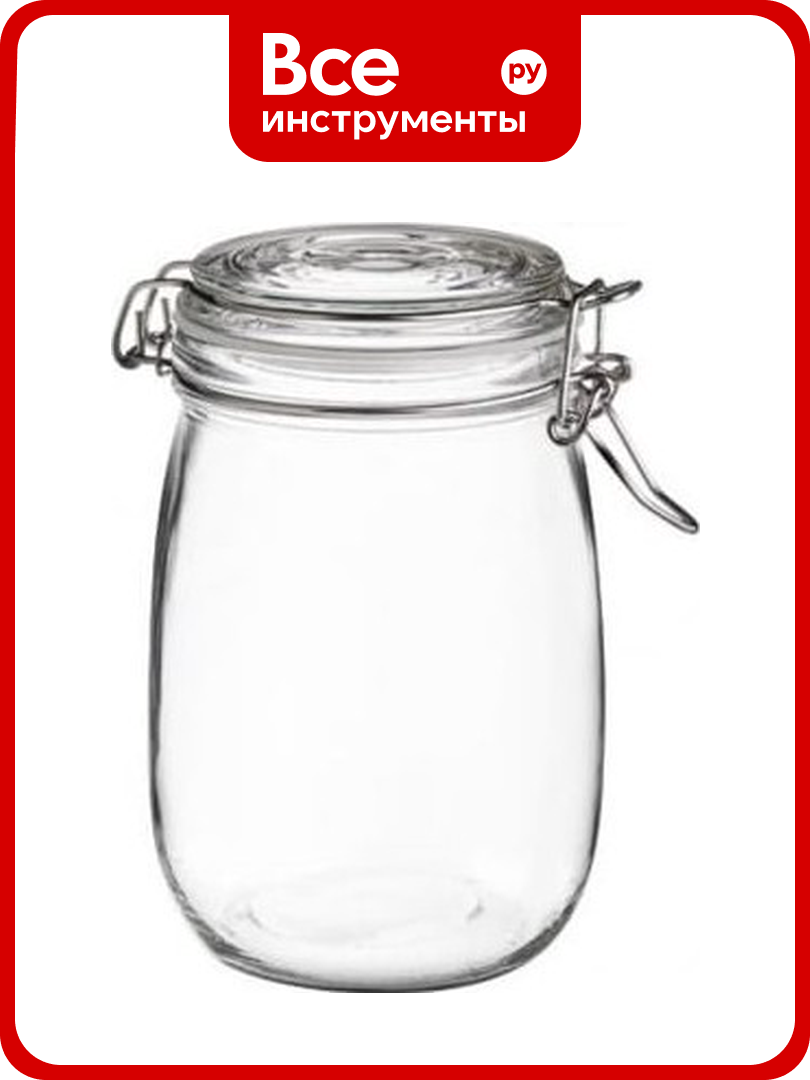Стеклянная банка для сыпучих продуктов PERFECTO LINEA Wecker 1 л 34-100111, предназначена