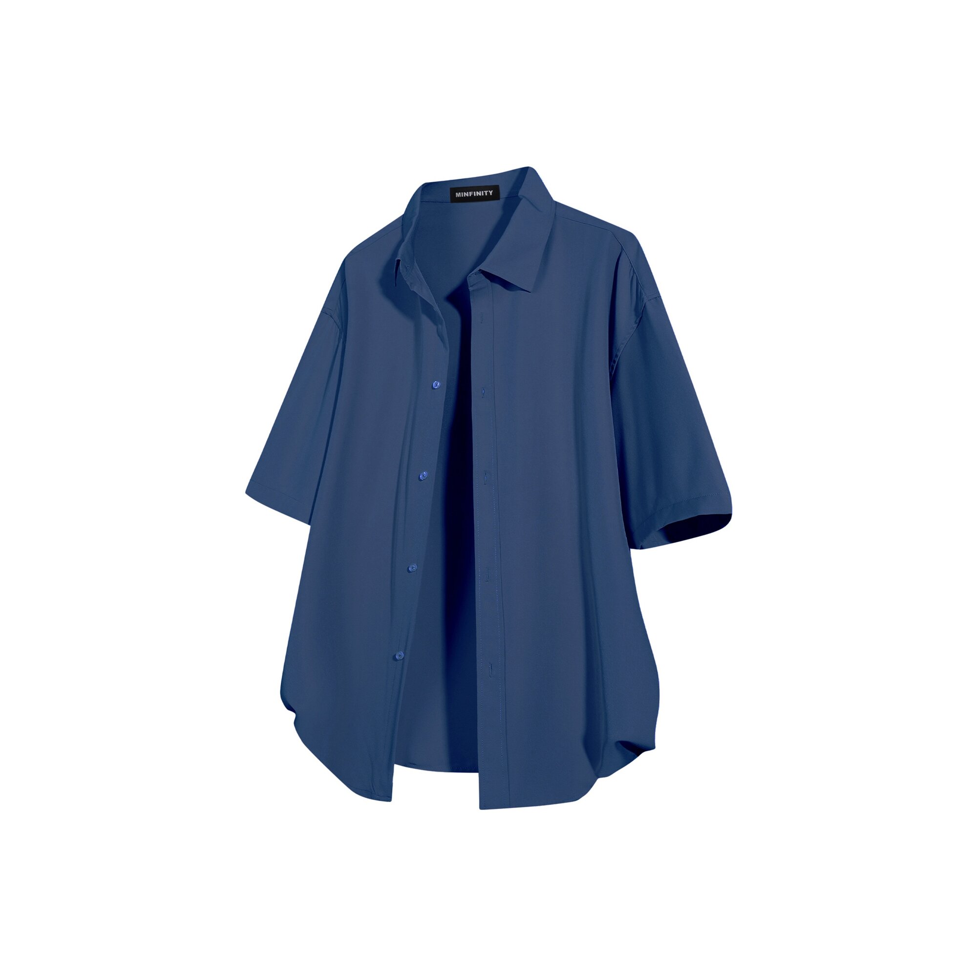 Рубашка MINFINITY, размер M, темно-синий — фото 1