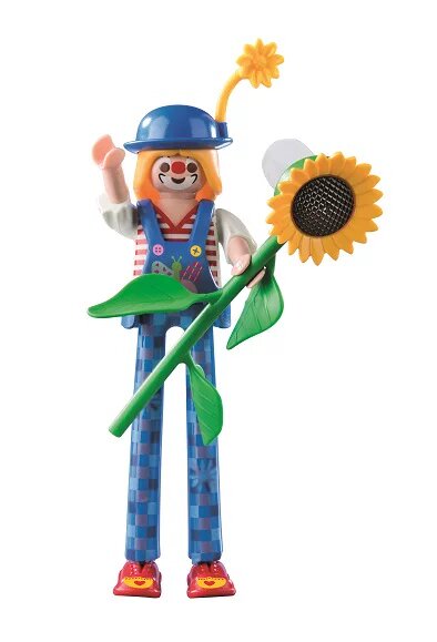Playmobil S18 Женская Длинноногая Клоун Фигурка - Слепая Упаковка Игрушка, Коллекционная Мини-кукла 5 см для Детей