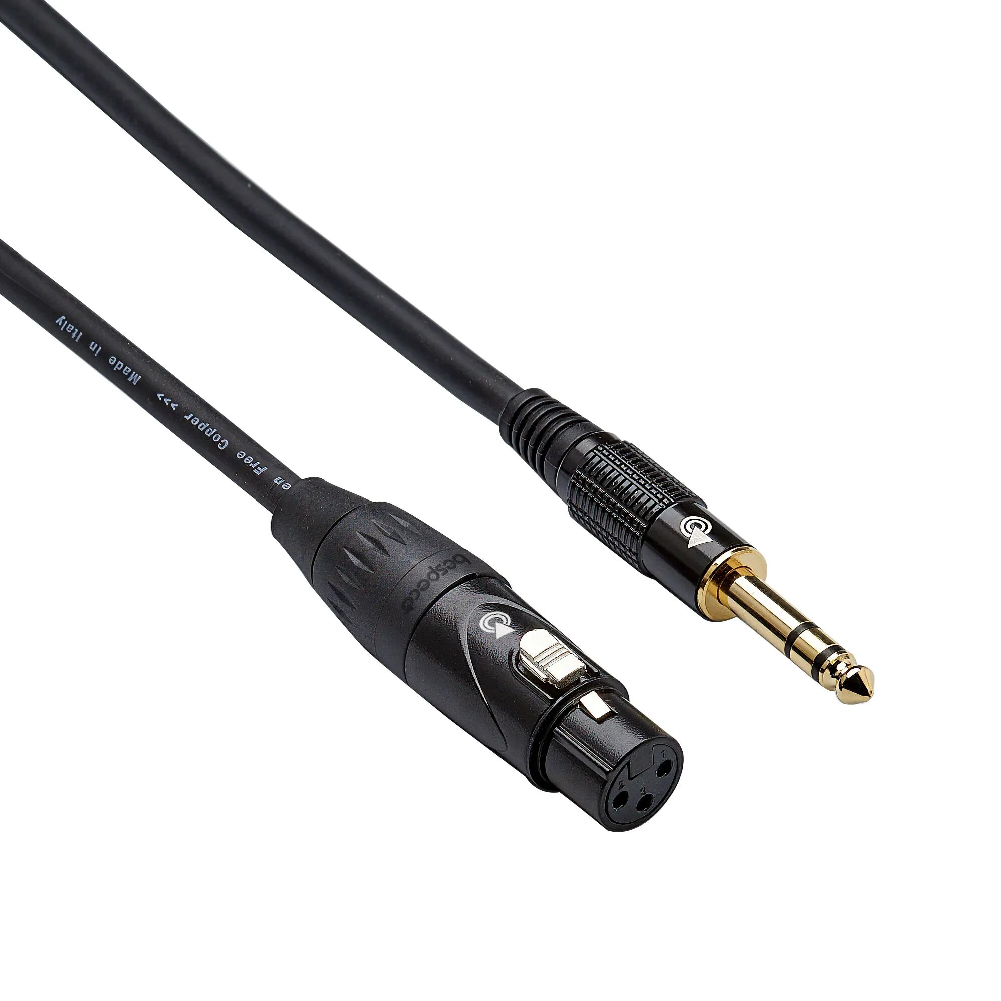 Межблочный кабель Bespeco EASXF150 XLR-F — Jack 6.3 мм, 1.5 м