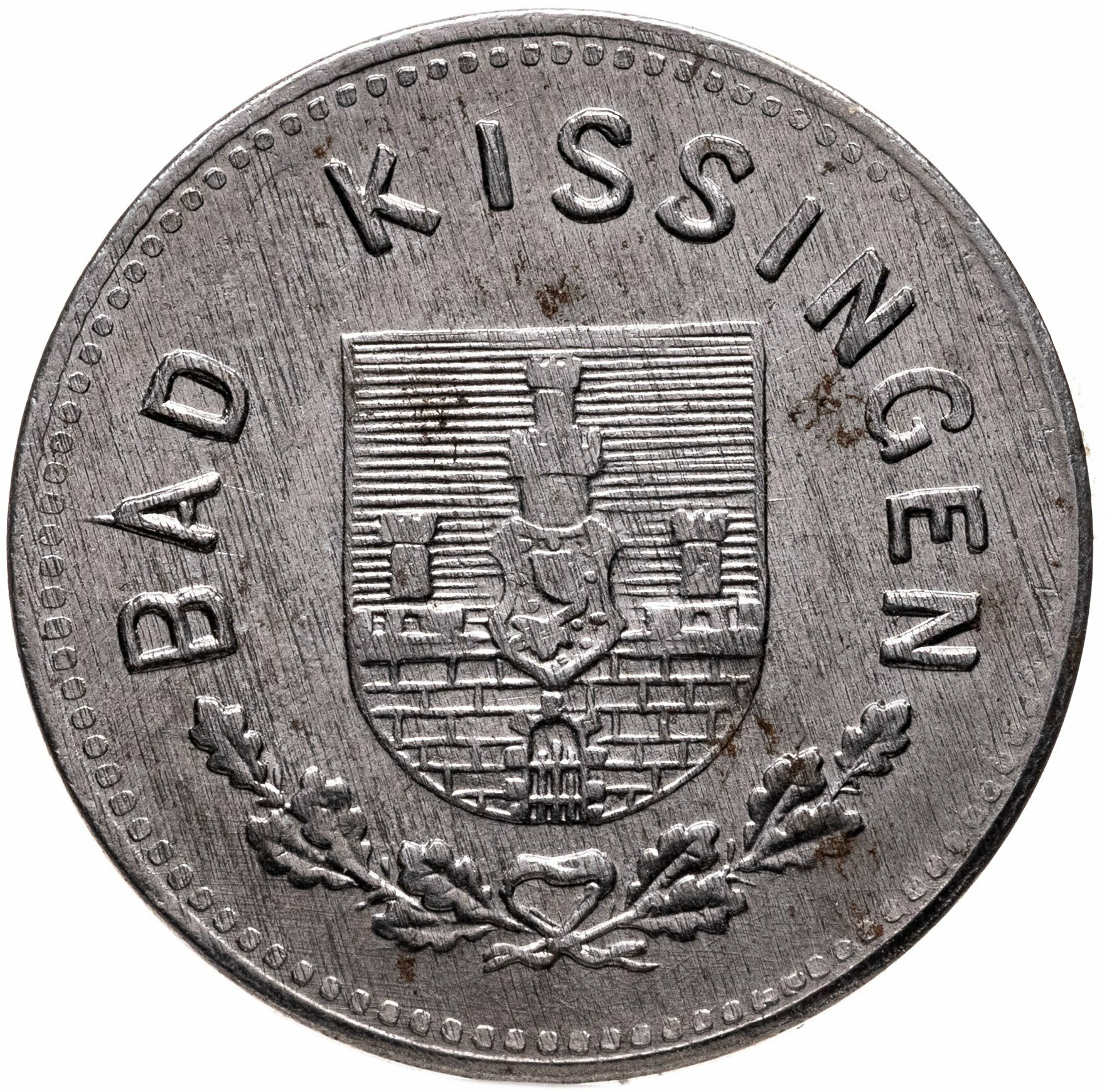 Германия, Бад-Киссинген 5 пфенниг 1920, Цинк, в сохранности UNC