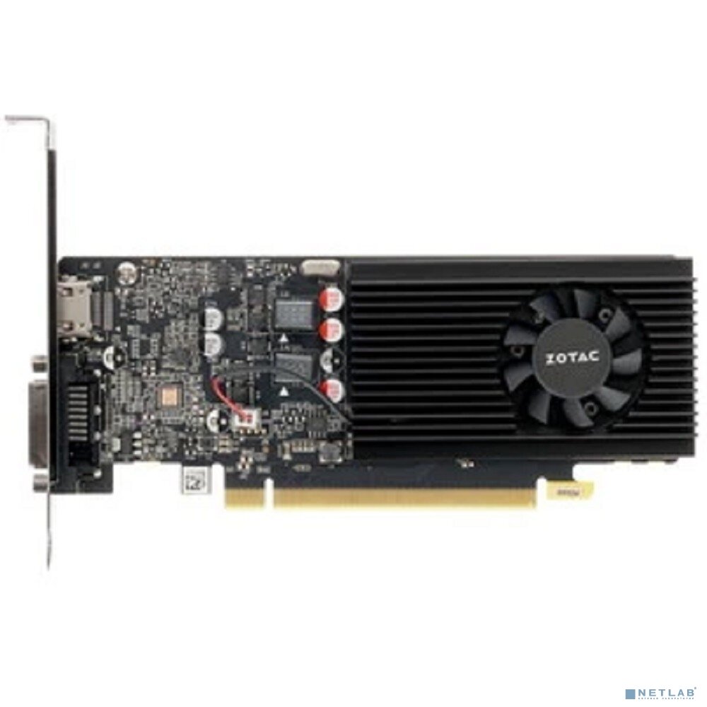 Видеокарта ZOTAC GeForce GT1030 2GB GDDR5 64bit DVI/HDMI 1FAN LP (ZT-P10300A-10L) RTL
