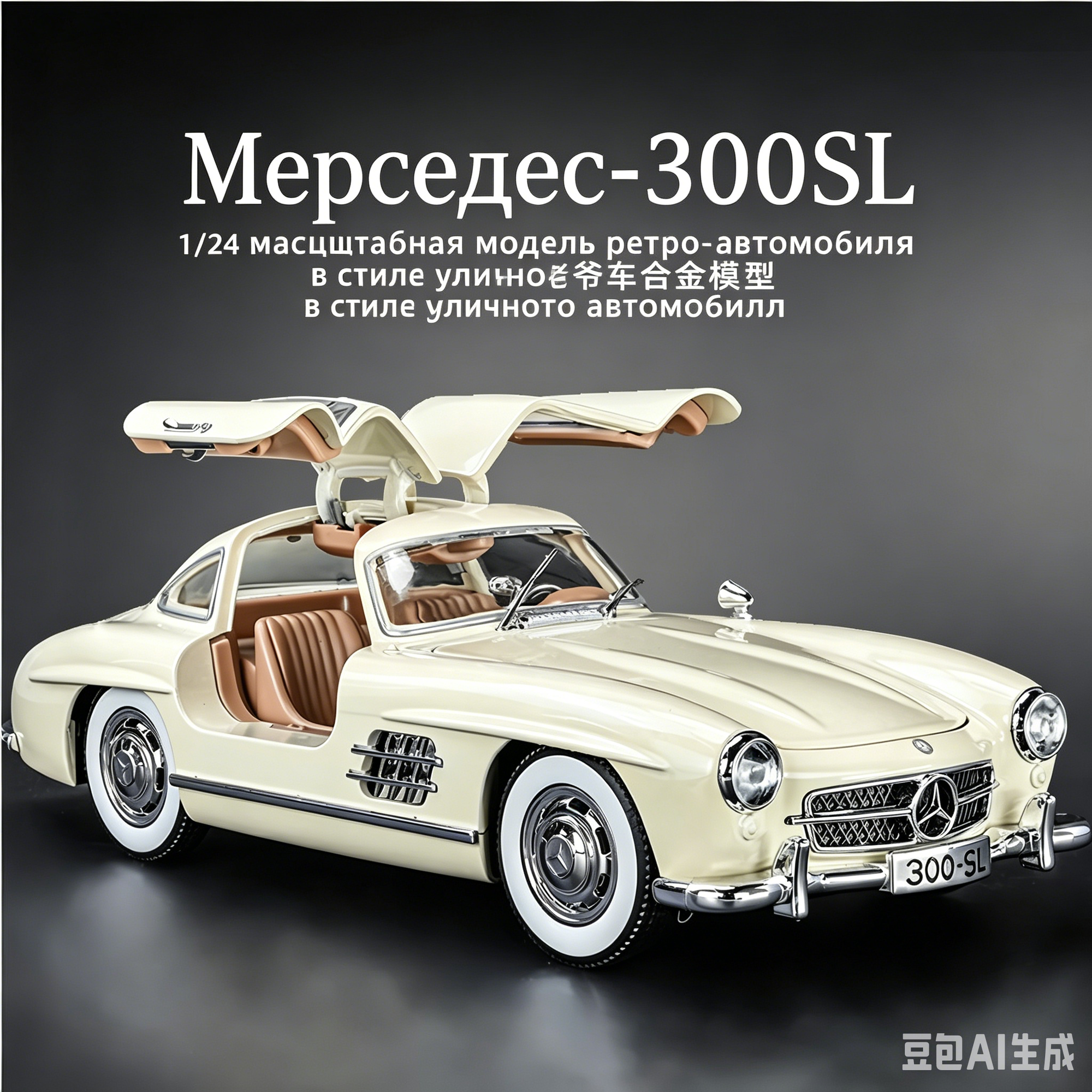 Мерседес - Бенц модель 300SL ретро - Гран - при эмуляция детская игрушечная машина коллекция подарков для мальчиков.